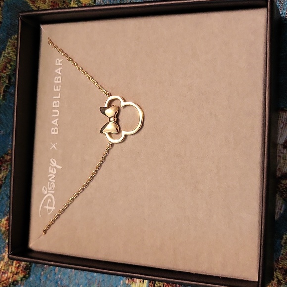 Disney | Jewelry | Disney Minnie Gold Necklace Bnib | Poshmark